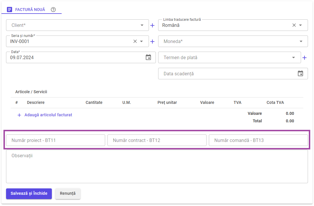Program facturare online gratuit | Integrat cu e-factura ANAF
